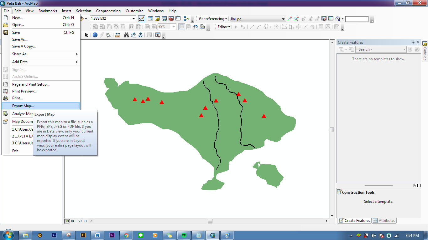 Explain your experiences: #TUTORIAL ARCMAP PART 1 [MEMBUAT PETA VEKTOR]