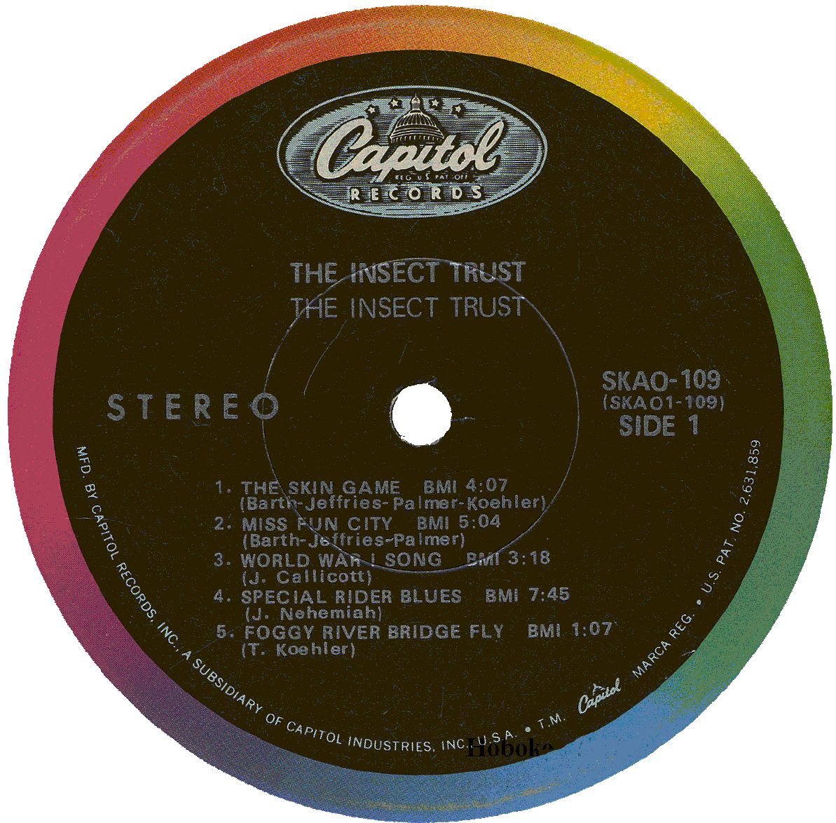 Darius, Don't You Get The Feelin: The Insect Trust - Selftitled ...