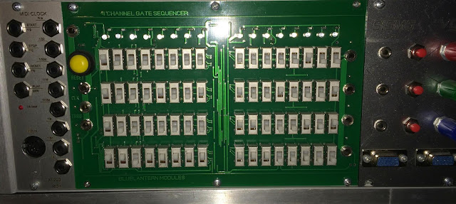 MATRIXSYNTH: Blue Lantern Modules 4 Track Gate Sequencer Eurorack Module