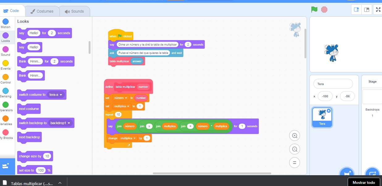 Portfolio: Educando entre tecnología: Scratch: mejorar un programa con ...