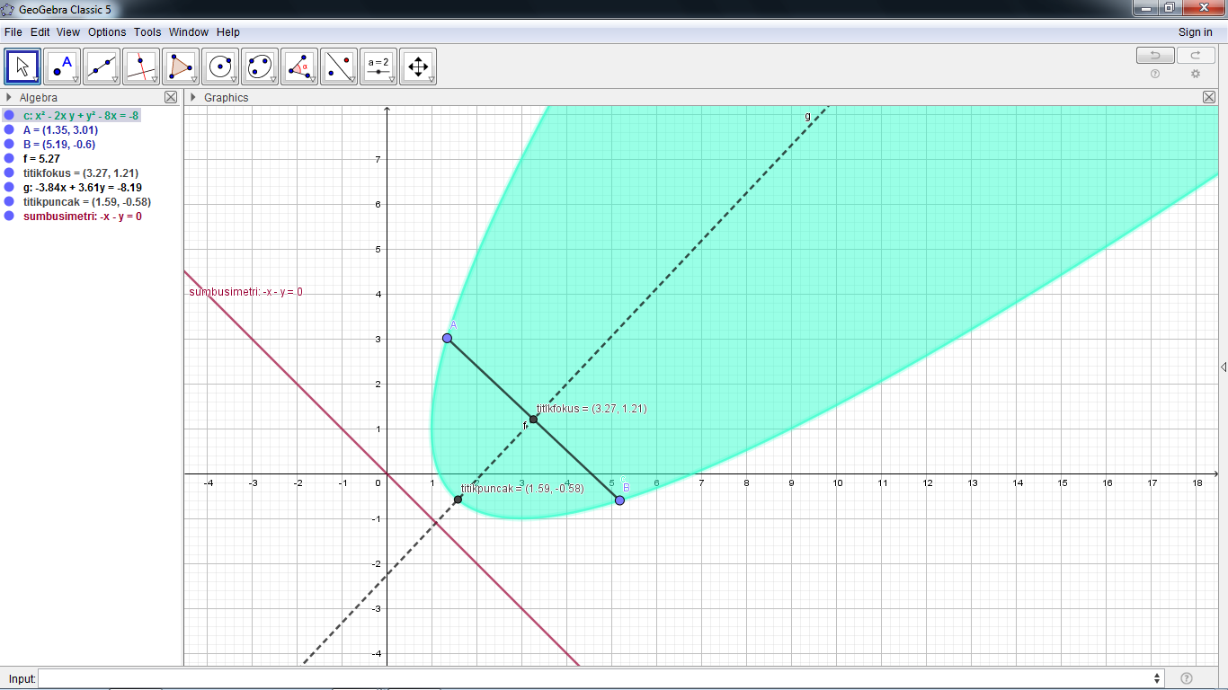 Menjawab Soal Menggunakan Aplikasi Geogebra