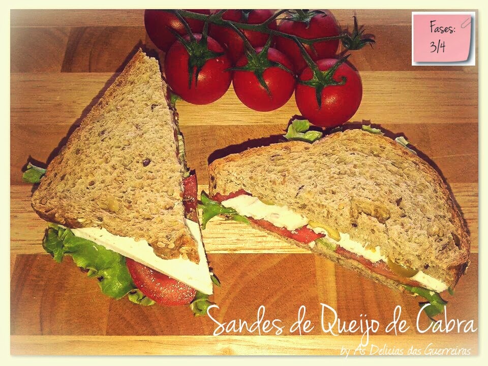 As Delícias das Guerreiras: Sandes de Queijo de Cabra