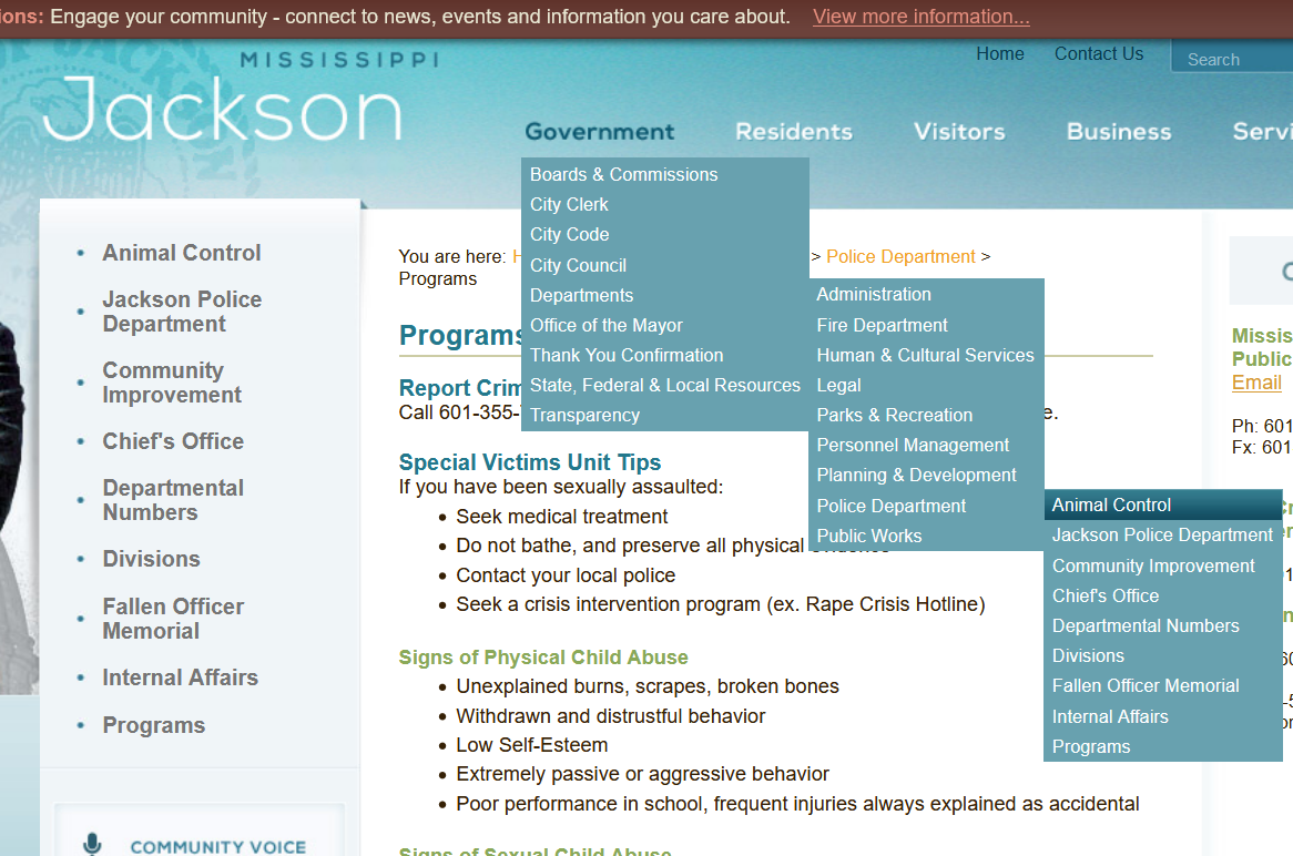 Jackson Jambalaya: Jackson Removes Crime Stats from City Website ...
