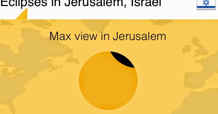 Astronomy Israel: Solar Eclipse Visible from Israel on Friday, March 20