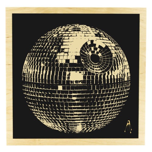 INSIDE THE ROCK POSTER FRAME BLOG: Kii Arens Disco Death Art Print On Wood