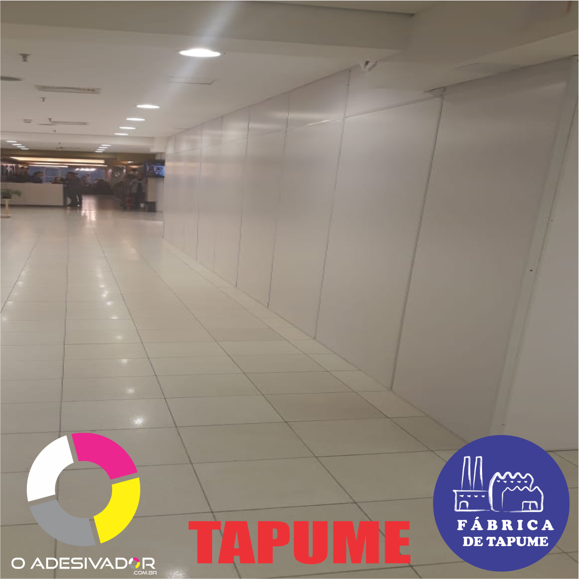 TAPUMES PARA LOJAS PARA OBRAS EM SHOPPINGS