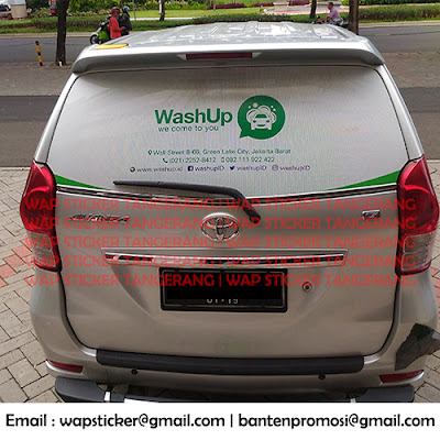 Pasang Stiker Mobil Jakarta: Sticker Oneway Mobil Kampanye Caleg Pemilu