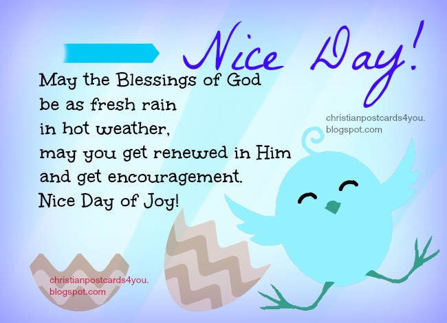 Nice Day with Nice blessed quote | Christian Cards for You