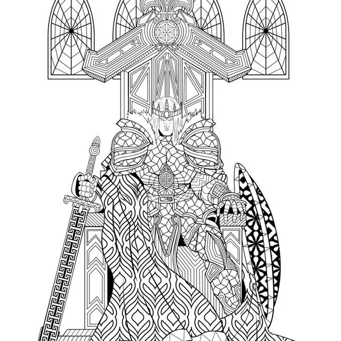 Tenkar's Tavern: Kickstarter - Fantasy Adult Coloring Book Gaming Art