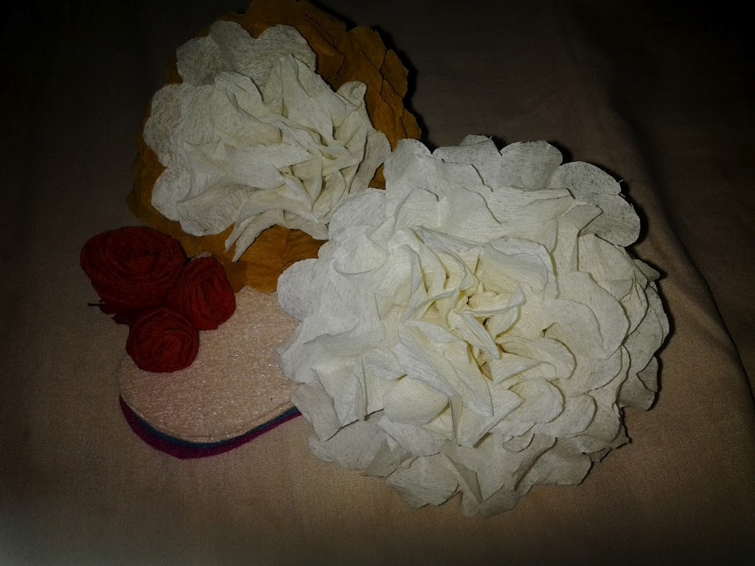NNS Felt Creation: diy bunga tisu dan crepe