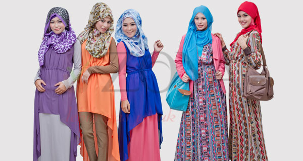 Gaya hijab trendi dengan color block | Lagi Trendi