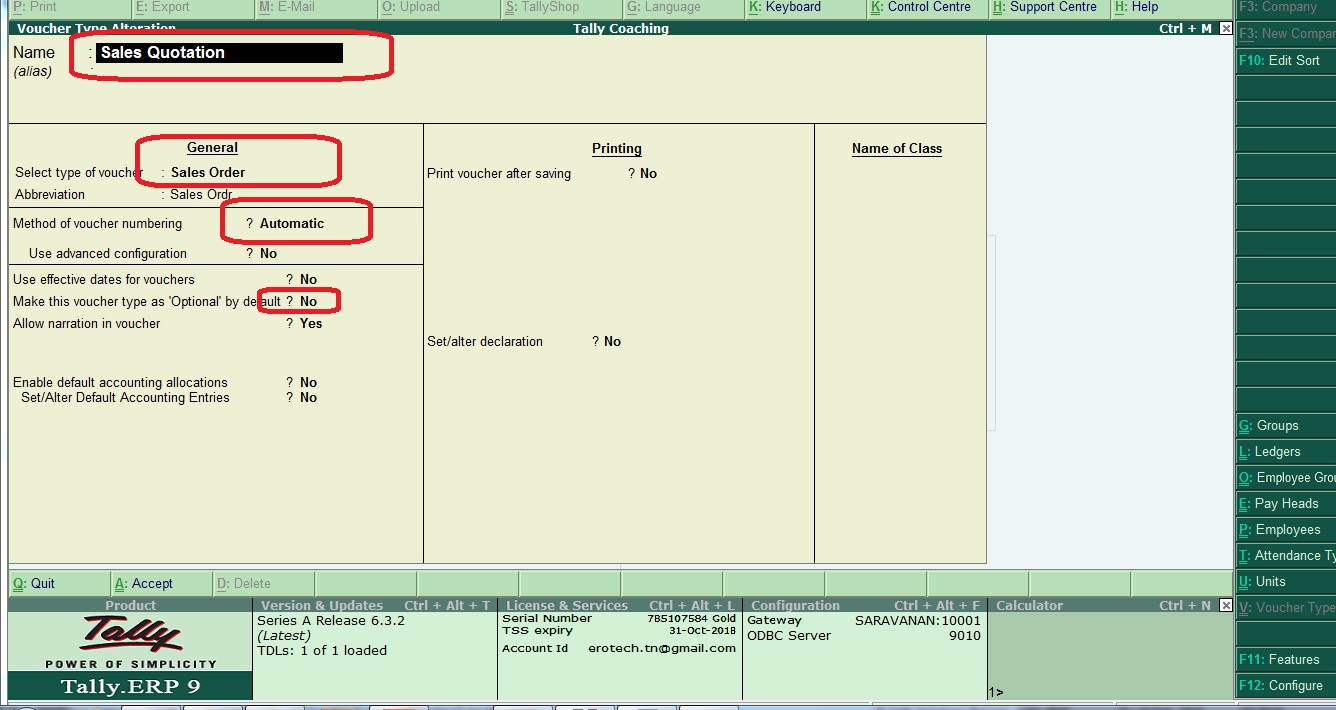 Goodwill Learning World: Tally Erp 9: How to prepare and send the ...