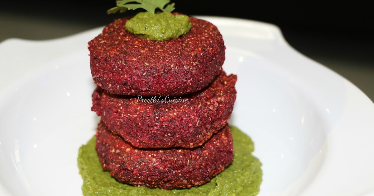 Guest post series: Quinoa-Beet Patties by Preethi Prasad