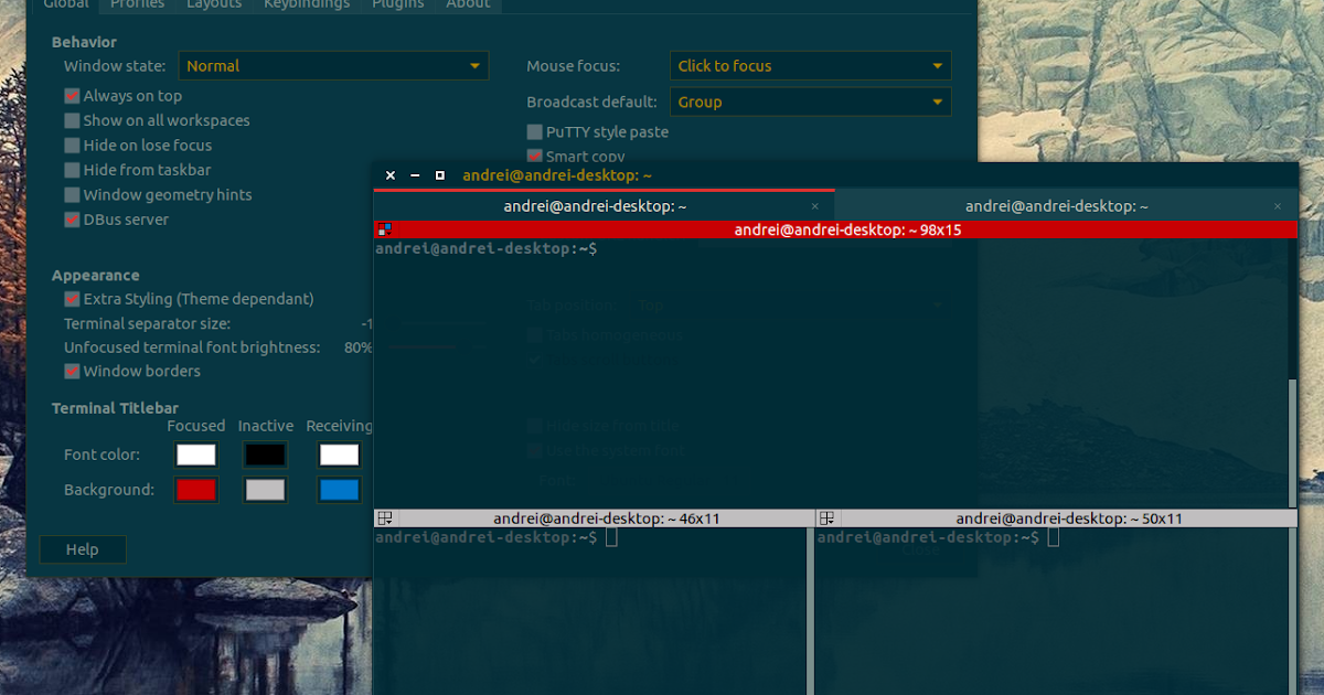 Terminal Emulator `Terminator` Sees New GTK3 Pre-release 1.91 ~ Web ...
