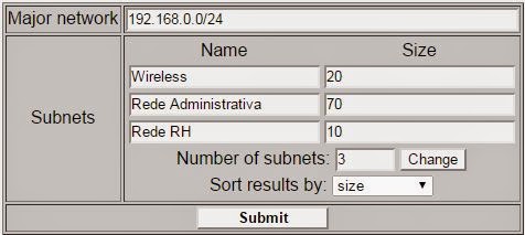 Calculadora VLSM (Variable Length Subnet Masking) para cálculos de sub ...