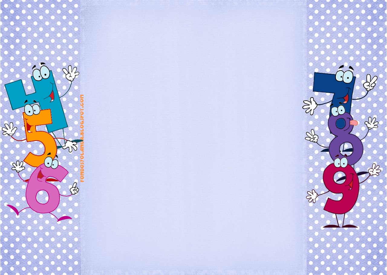 Fondos Yolanda Castro.: FONDO APRENDEMOS LOS NÚMEROS.