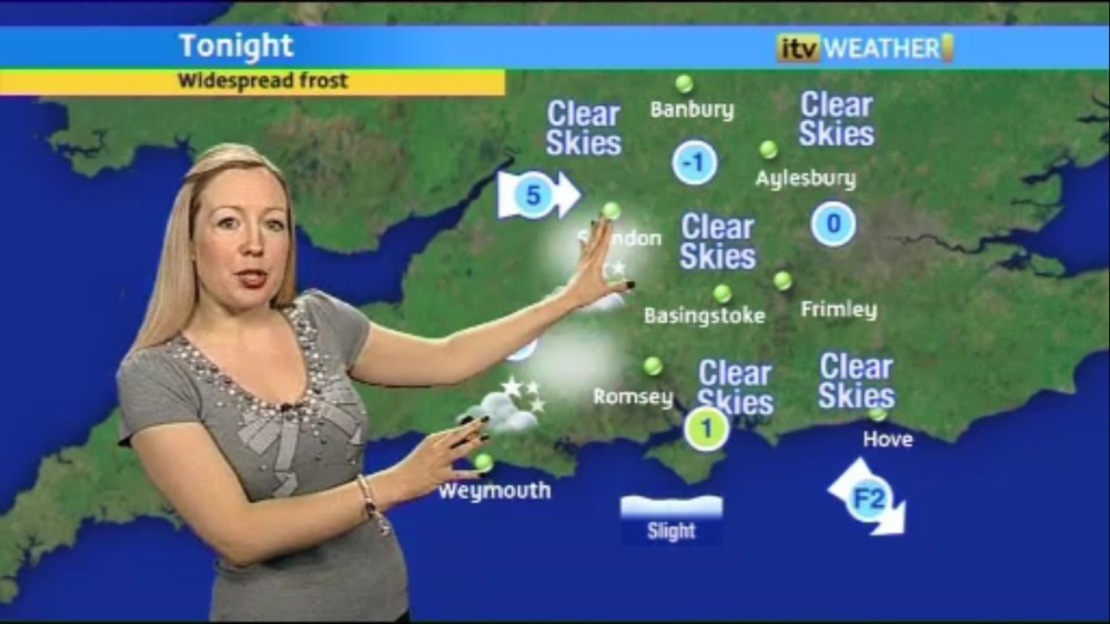 UK Regional News Caps: Philippa Drew - ITV Meridian Weather