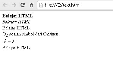 Macam-Macam Format Text Pada HTML - Ngodingers