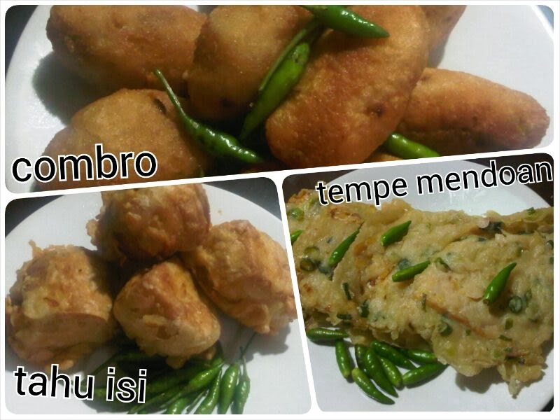 Dapurnya Ibu: Gorengan (tahu isi, combro dan tempe mendoan)