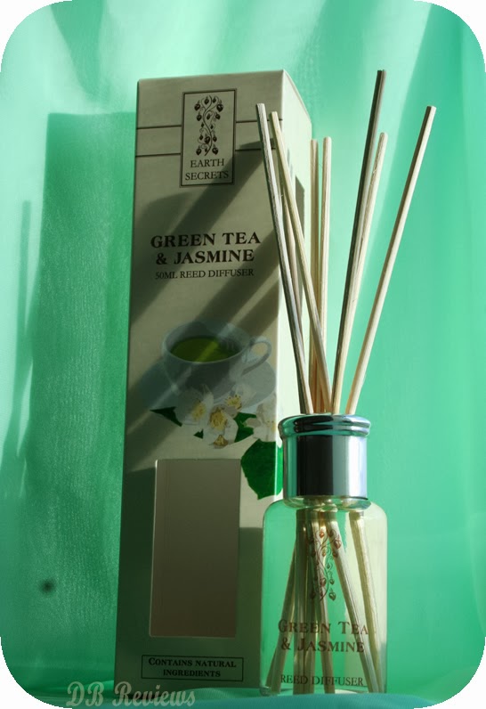 Earth Secrets - Green Tea & Jasmine Reed Diffuser - DB Reviews - UK Lifestyle Blog