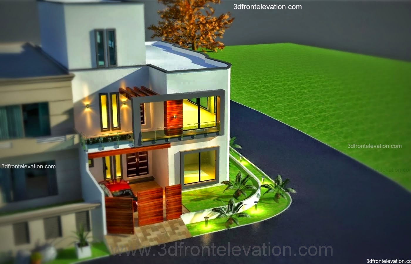 10 Marla Plot @ Modern Contemporary House Design in bahria town ...