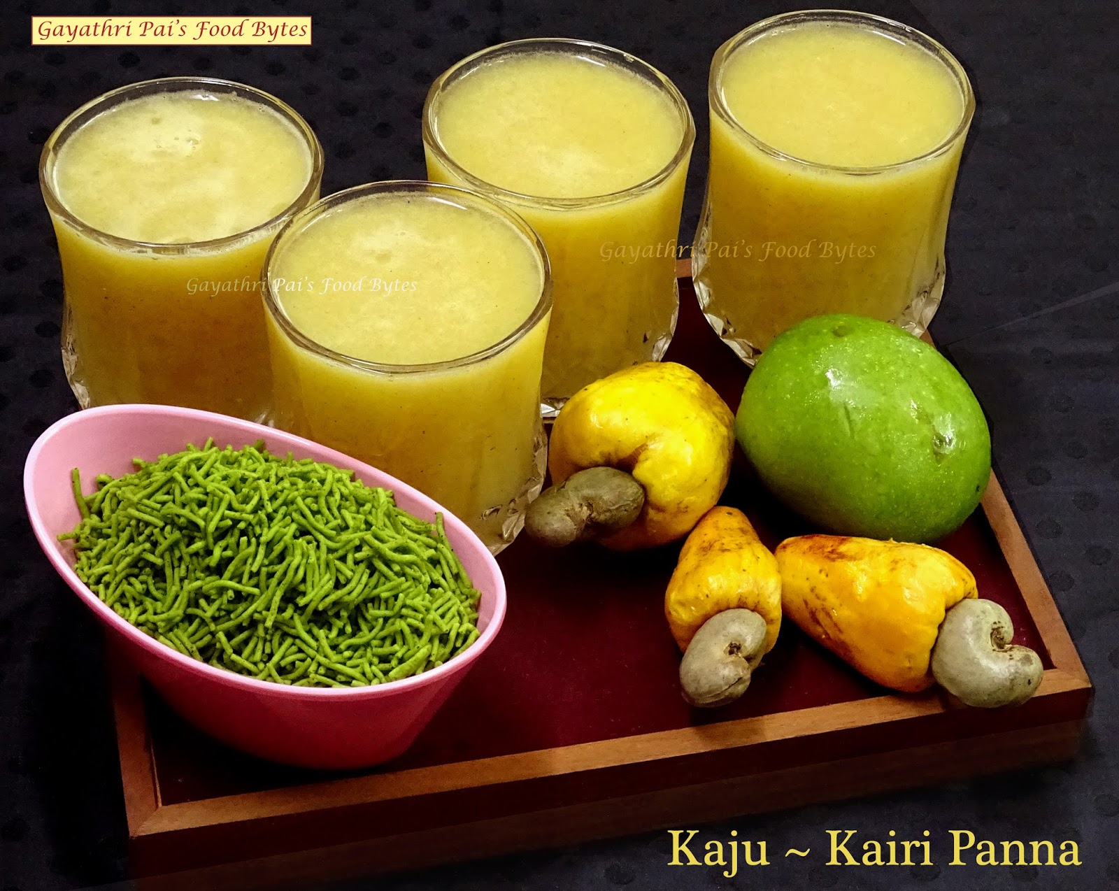 Gayathri Pai's Food Bytes: Chilled Kaju~Kairi Panna/Cashew Apple (Fruit ...