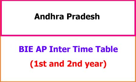 AP Inter Exam Time Table 2024 -1st/2nd year exam schedule pdf download ...