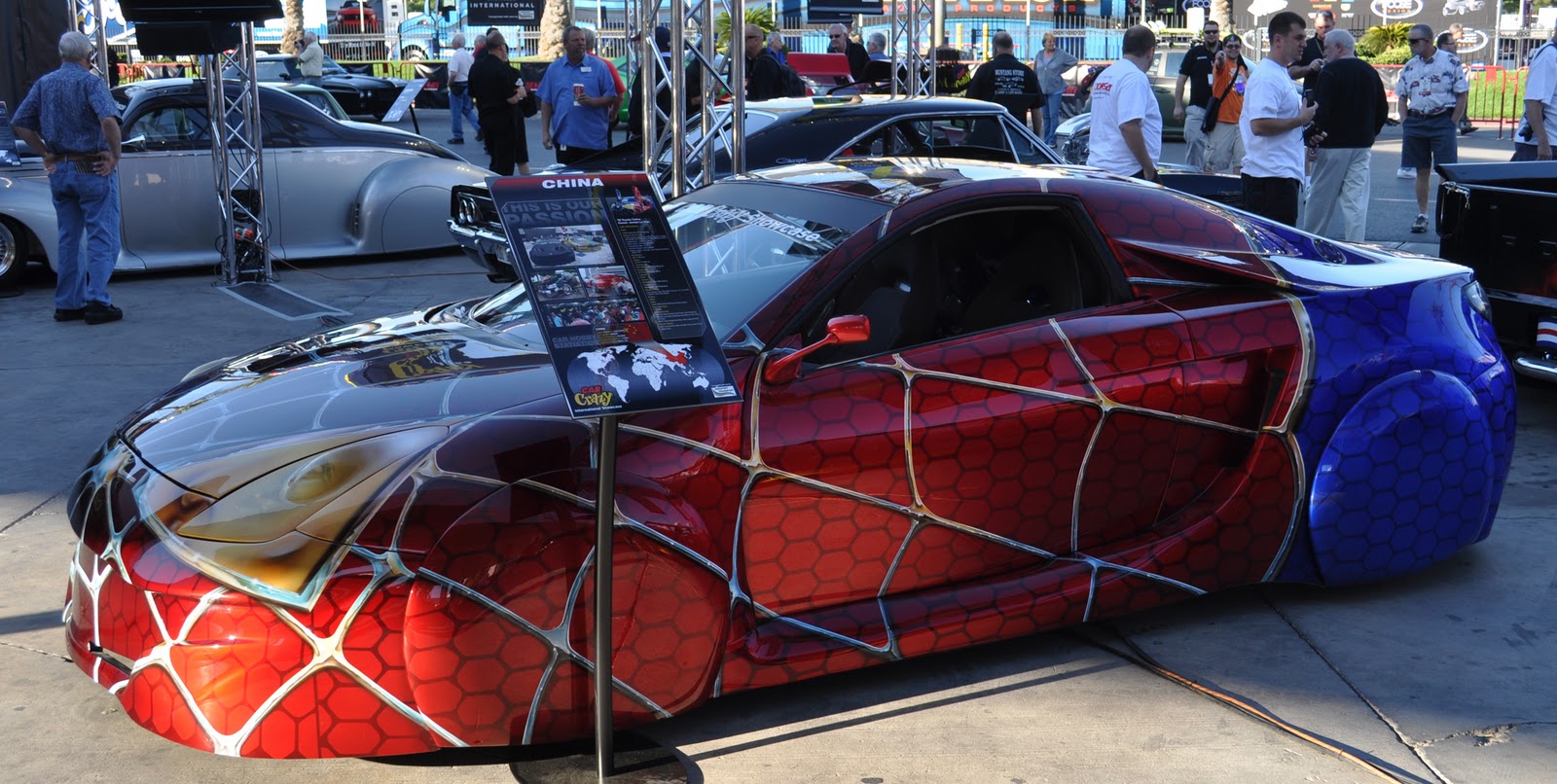 the Spiderman theme paintjob... eyecatching. Lighting is key to how ...