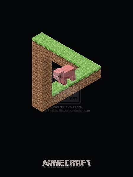 Impossible world site blog: Impossible Minecraft triangle