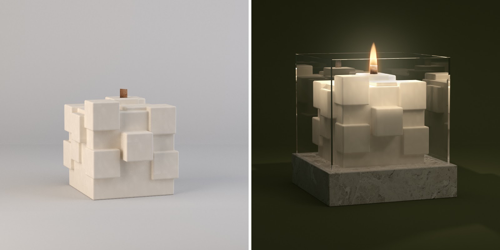 *Block Scented candles – Packaging Of The World