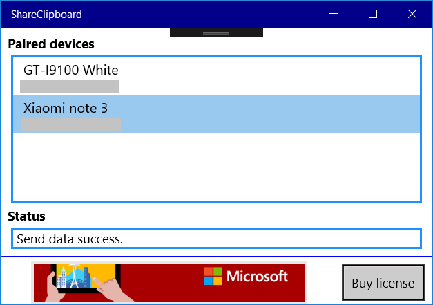 Team Professional: ShareClipboard - Windows 10
