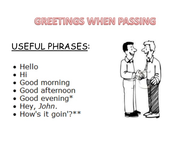 YON ENGLISH COM.: GREETING, PARTING EXPRESSIONS