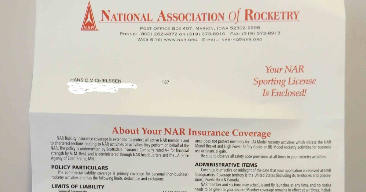 Model Rocket Building: NAR Membership Renewal