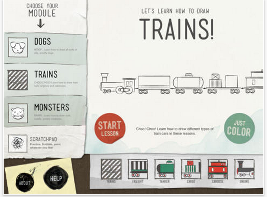 Human Tech - V First-Class Drawing Apps For Kids - Original Global Map