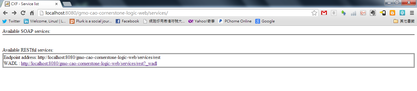 白金之星札記 How To Check Apache Cxf Services