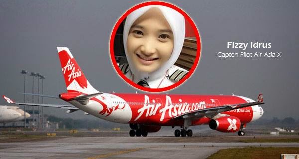 Noor 'fizzy' Hafizah, Pilot Muda dan Cantik AirAsia Malaysia | Netlagi ...