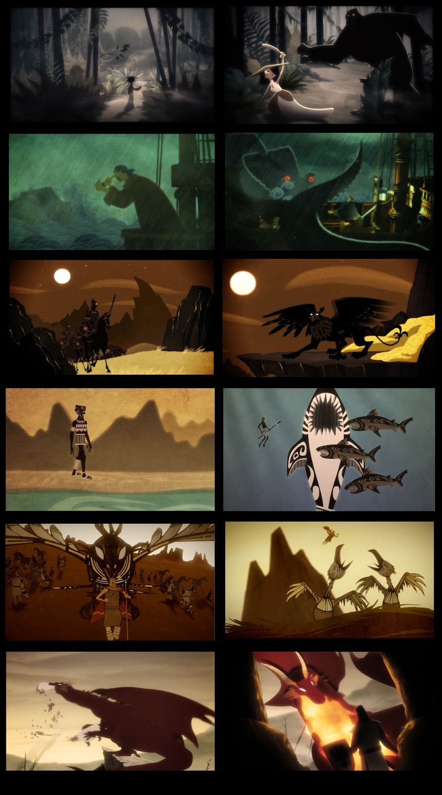 This is a highlight reel from the series of animated shorts I directed ...