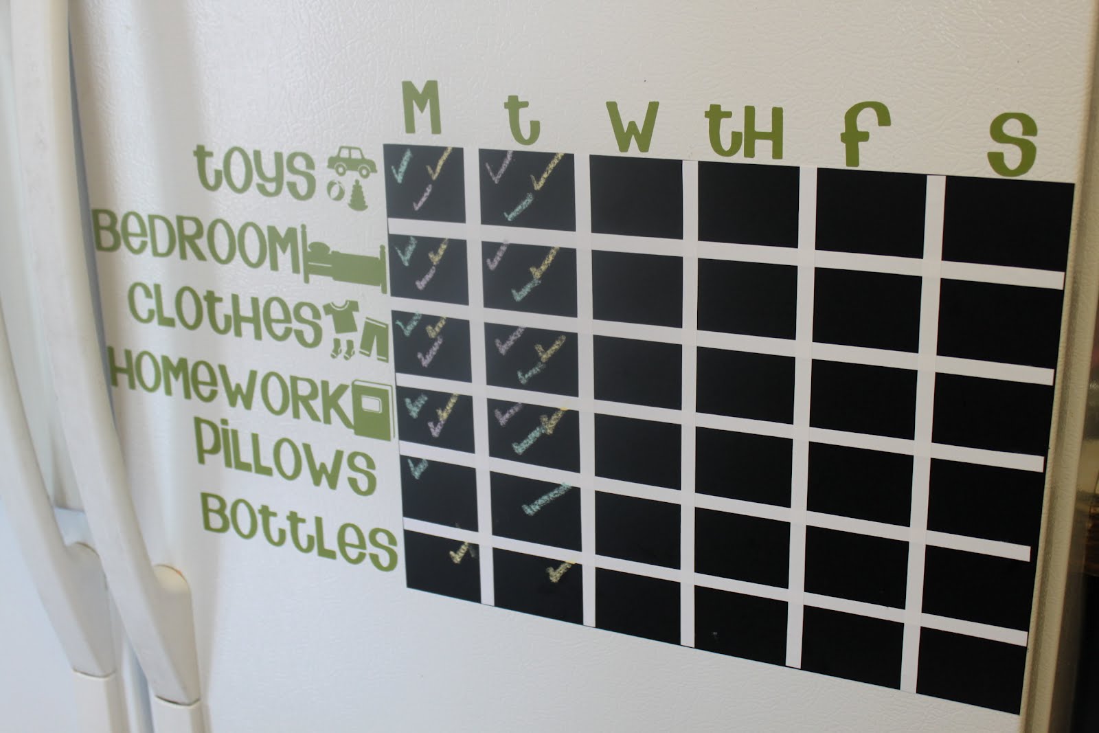 Tot Thursday: Chalkboard Chore Chart • Keeping it Simple