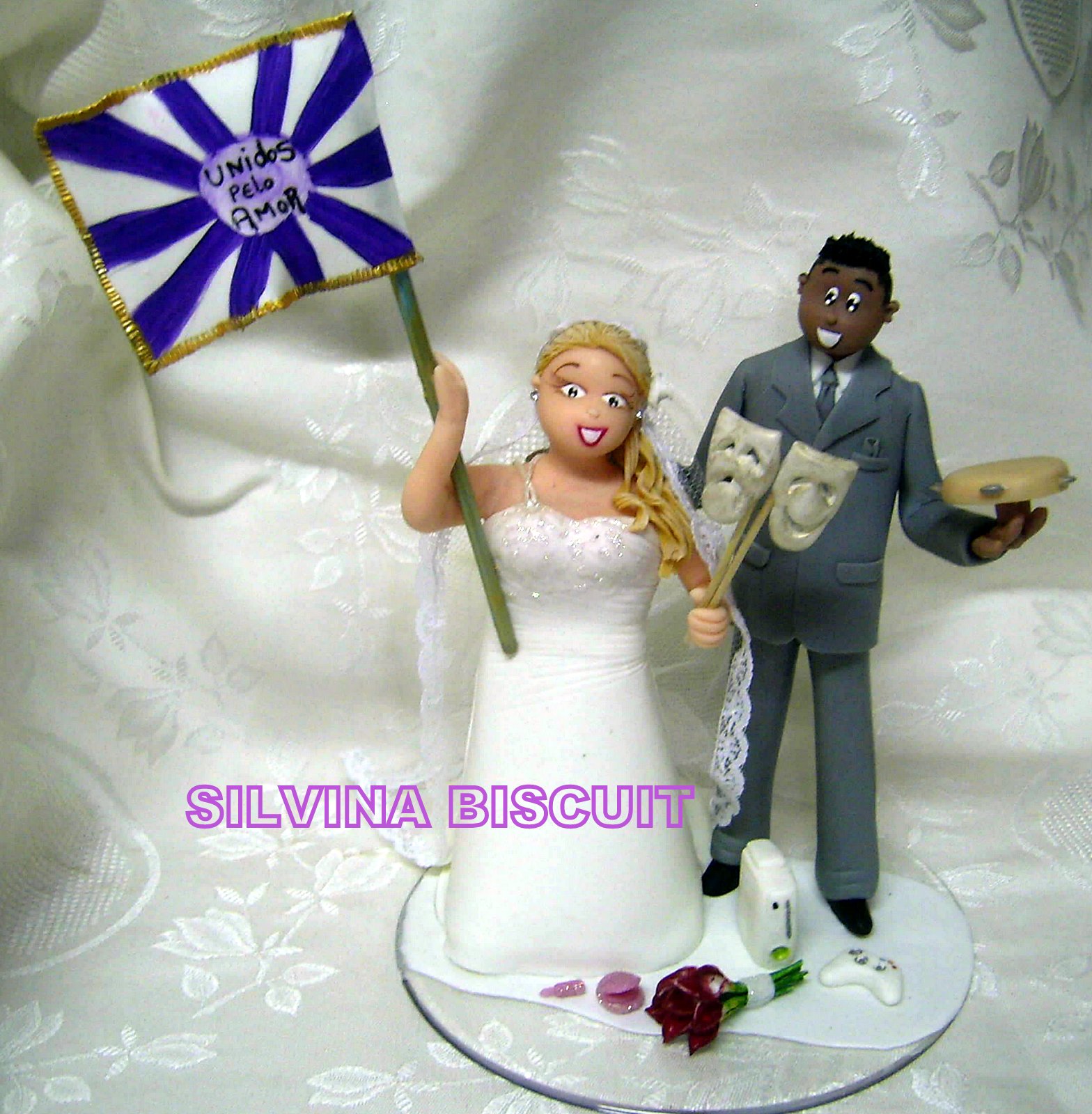 Noivinhos personalizados - SILVINA BISCUIT: Siriguidum e muito samba no ...