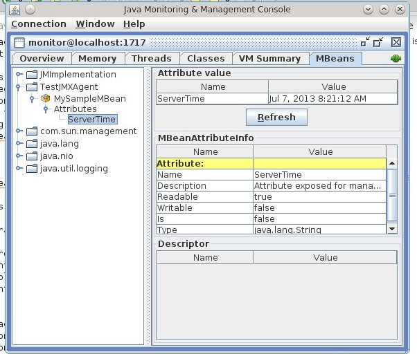 The Next Milestone: JMX Sample: monitor standalone Application use own ...