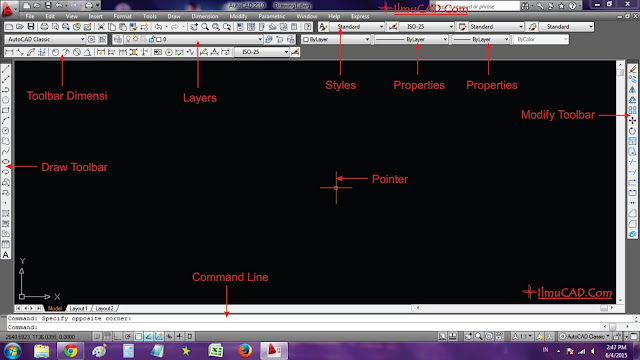 Pengertian AutoCAD Pengenalan dan Fungsi Dasar AutoCAD - IlmuCad 123