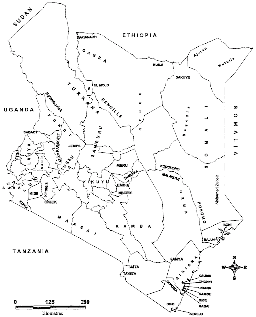 MURULE ONLINE....: KENYA ETHNIC & TRIBAL MAPS : 1959