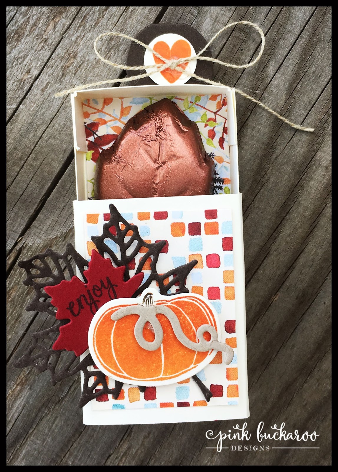 Autumn Chocolate Matchbox Video Tutorial - Pink Buckaroo Designs
