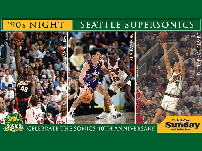 History of All Logos: All Seattle Supersonics Logos