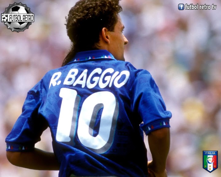 FUTBOL RETRO Banco de Imagenes: Roberto Baggio