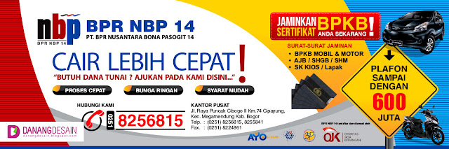 Contoh Desain Banner atau Spanduk Bank BPR - Contoh Desain Banner Spanduk