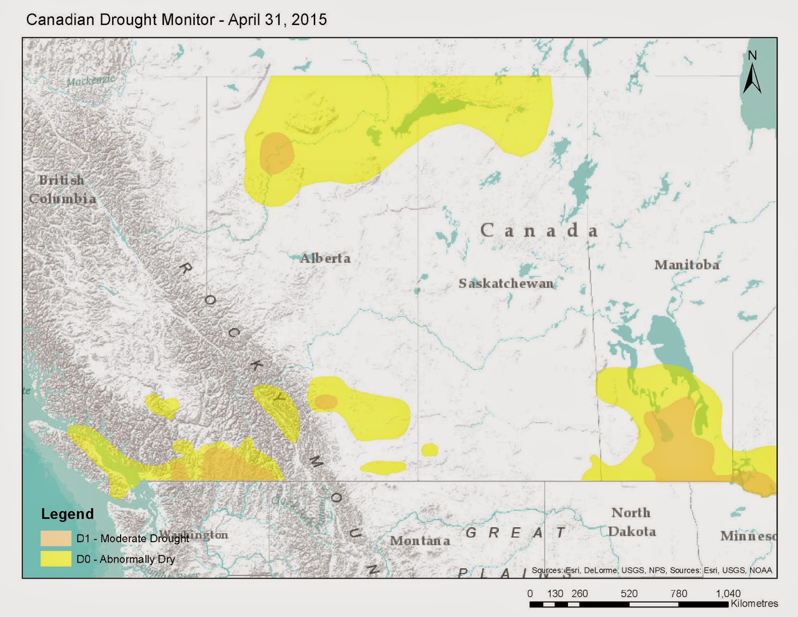 **Coldstreamernews**: Canadian Drought Monitor - April 31, 2015