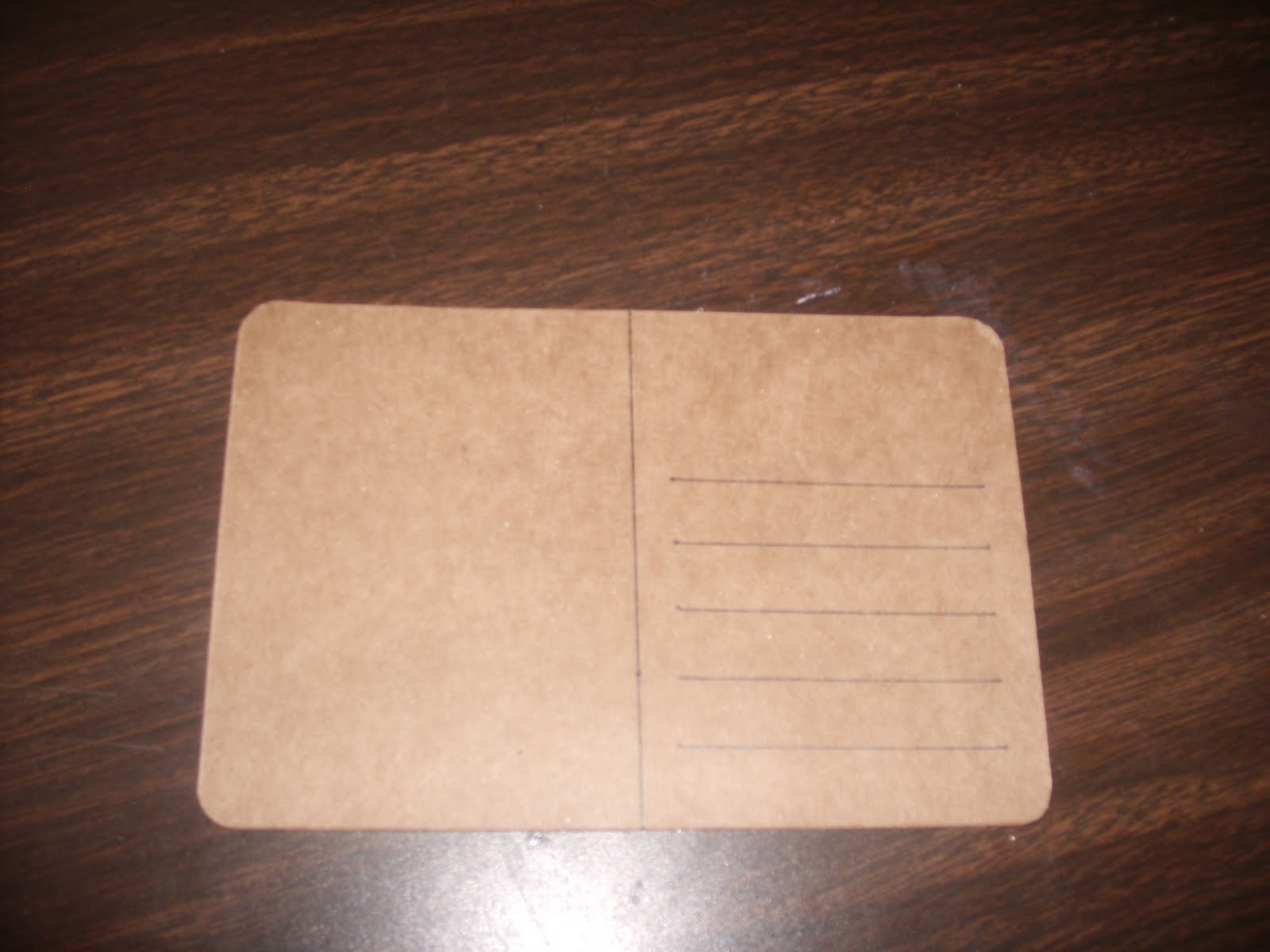 Vicki's Vault: Cereal Box Craft - Postcard