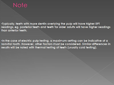 DOs and DONTs in DENTISTRY: ELECTRIC PULP TESTING - DO IT THE RIGHT WAY ...