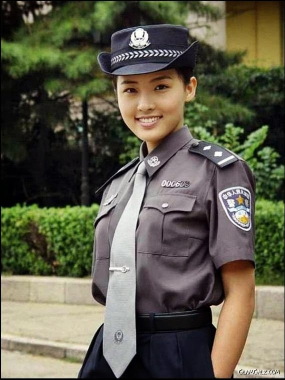 Chinese Female Police Uniform